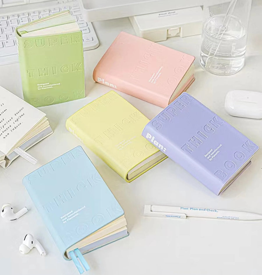 Super Thick Pastel Pocket Notebook – Coral & Ink