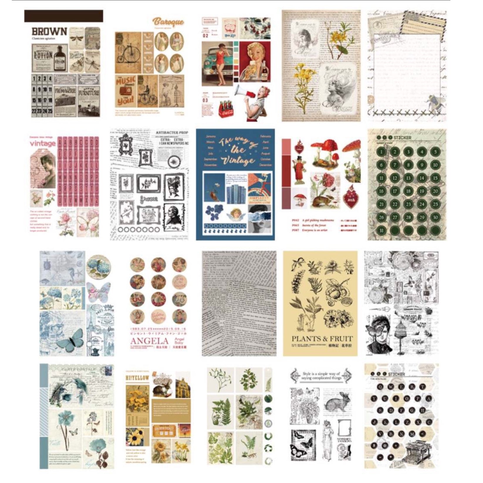Aesthetic Journal Sticker Magazine | Journal Supplies – Coral & Ink