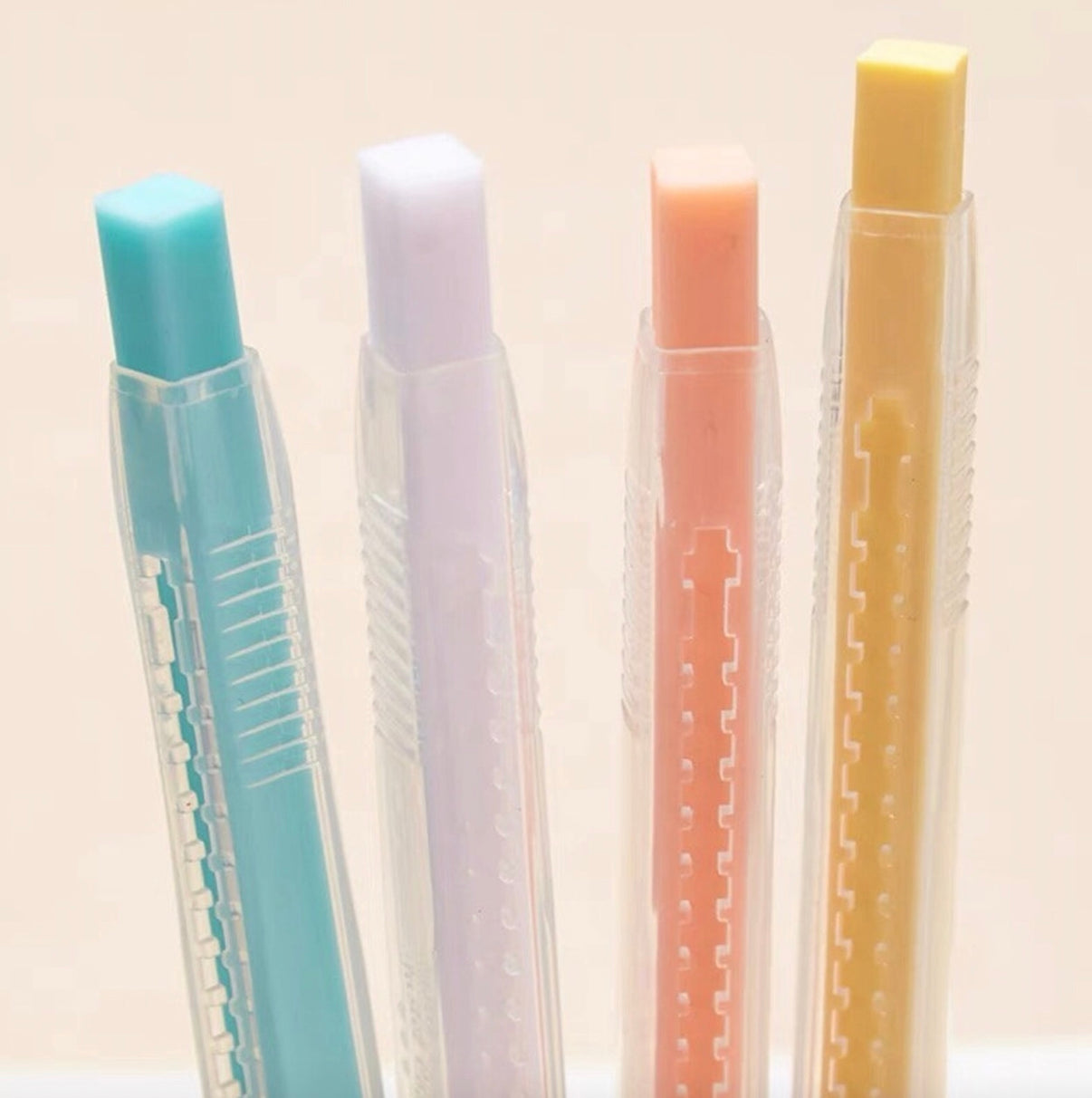 Kokuyo Pastel Cookie Retractable Erasers | Japanese Stationery – Coral ...