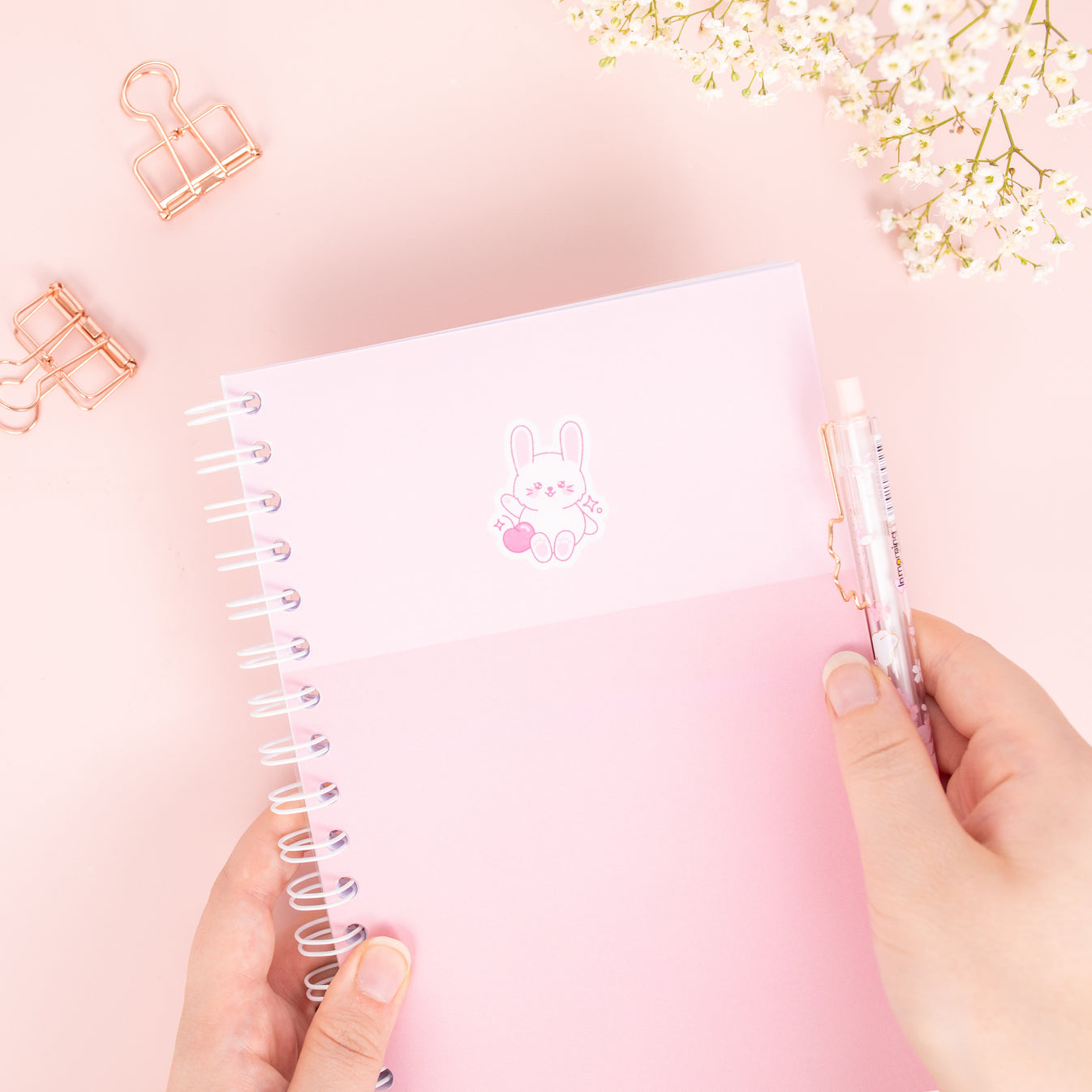 Kawaii Animal A5 Spiral Notebooks | Cute School Supplies – Coral & Ink