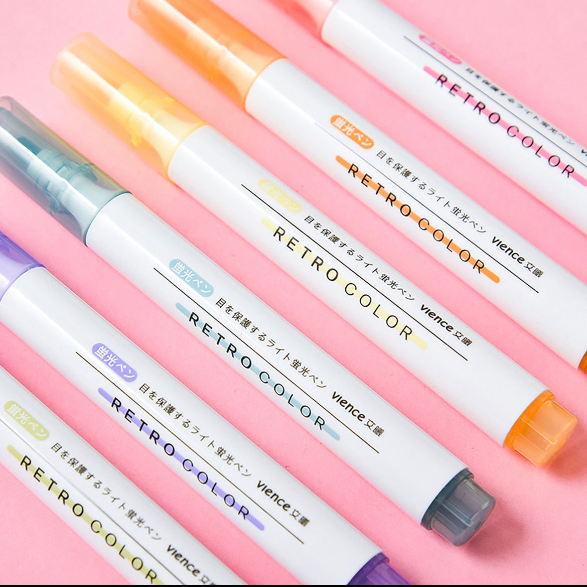 Jumbo Highlighter Pen Set | Aesthetic School Supplies – Coral & Ink