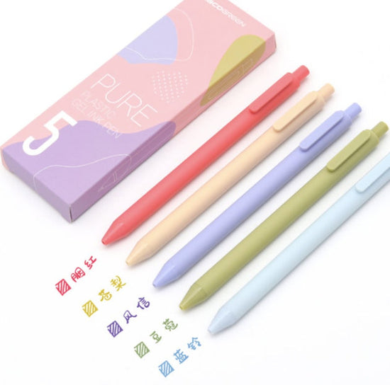 Kaco Coloured Gel Pens | Aesthetic Stationery – Coral & Ink
