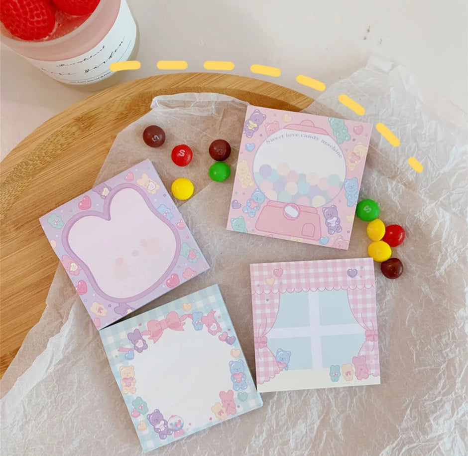 Sticky Notes and Memo Pads | Coral & Ink | Kawaii Stationery