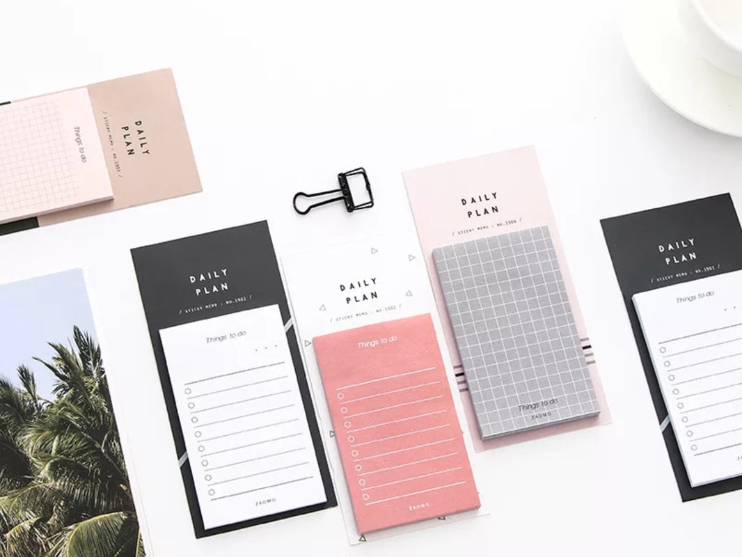 Kawaii Sticky Notes | Memo Pads for Journaling | Coral & Ink