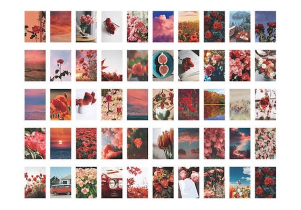 Mini Aesthetic Sticker Books – Coral & Ink
