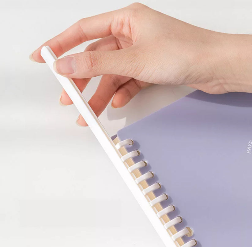 B5 Loose Leaf Notebook | Aesthetic Note Taking Supplies – Coral & Ink